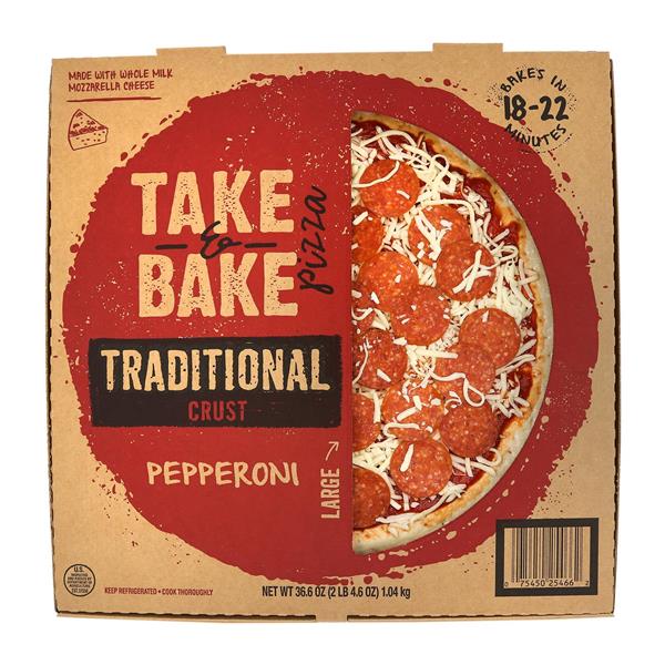 Hy Vee Take And Bake Pepperoni Large Traditional Crust Pizza Hy Vee