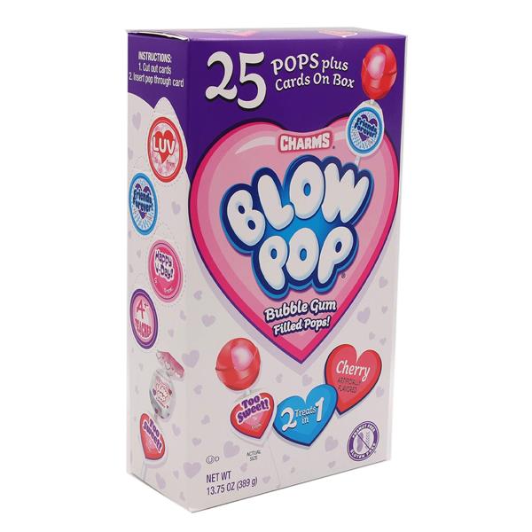 Valentines Charms Blow Pop Friendship Exchange, 25Ct | Hy-Vee Aisles ...