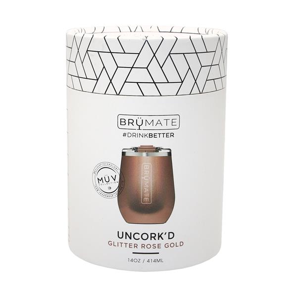 BRUMATE Uncork'd XL Muv 14oz Wine Tumbler, Glitter Rose Gold | Hy-Vee ...
