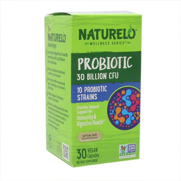Naturelo Probiotic 30 Billion CFU 10 Strains Vegan Capsules | Hy-Vee ...