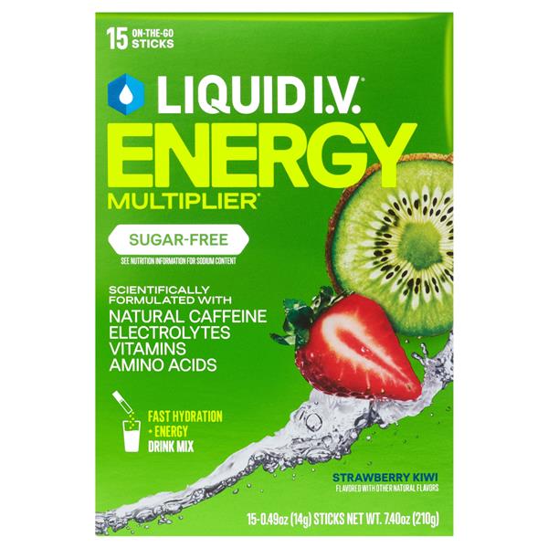Liquid I.V. Sugar-Free Strawberry Kiwi Drink Mix | Hy-Vee Aisles Online ...