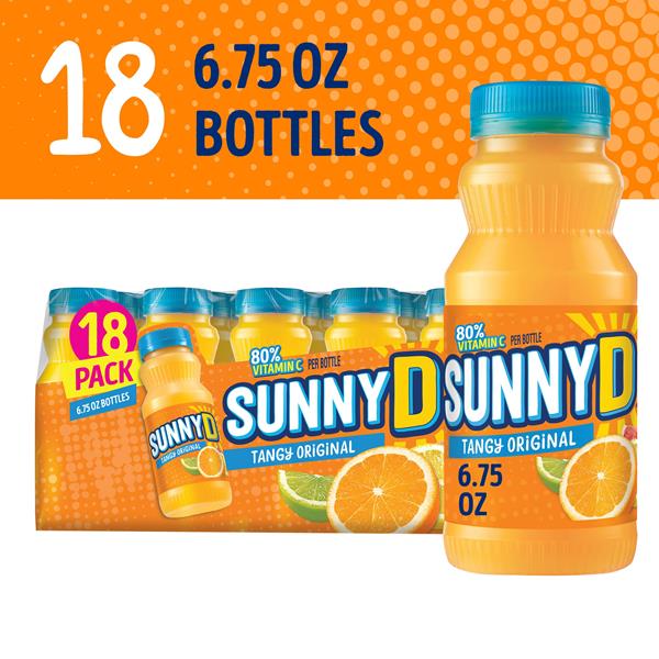 SunnyD Tangy Original Shelf Stable Orange Juice Drink, 18Pk | Hy-Vee ...