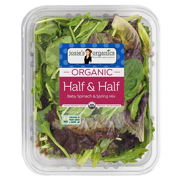 Josie's Organics Organic Half & Half Baby Spinach & Spring Mix | Hy-Vee ...