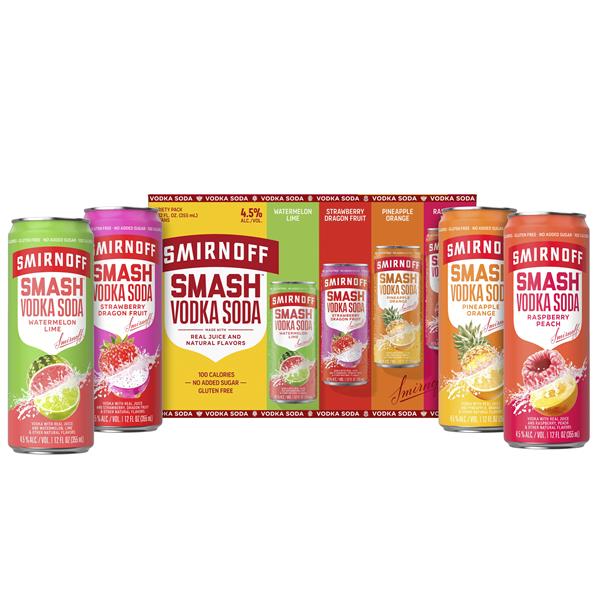 Smirnoff Smash Vodka and Soda Variety Pack 8Pk | Hy-Vee Aisles Online ...