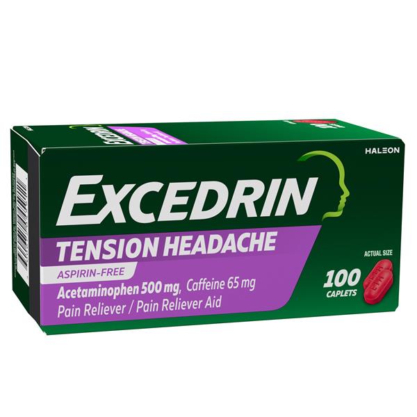 Excedrin Tension Headache Relief Caplets Without Aspirin | Hy-Vee ...